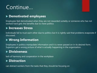 Conflicts in Organization | PPTX