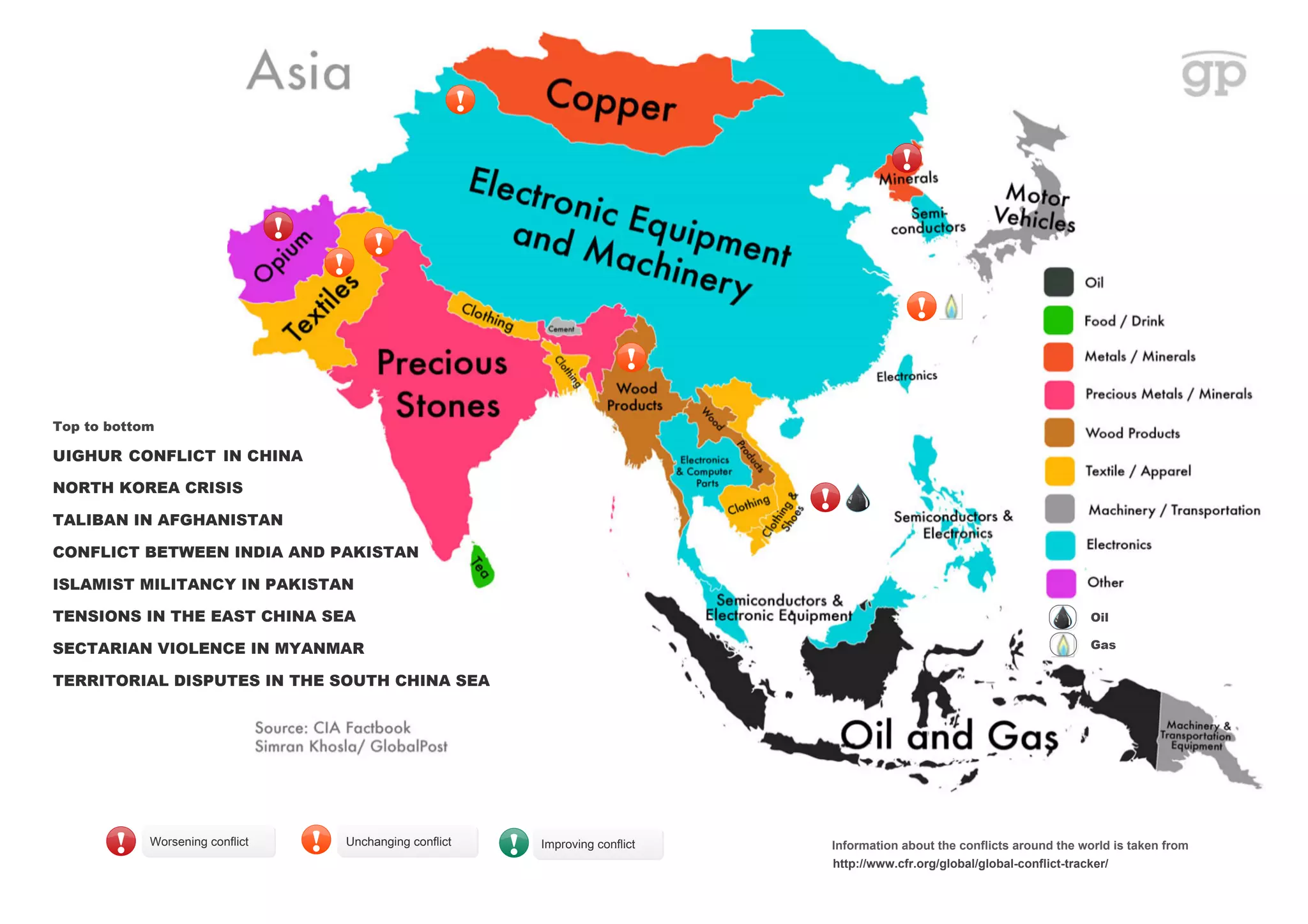 Conflicts & Resources World Map | PDF