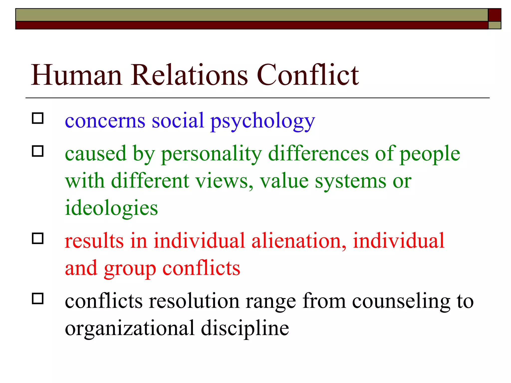 Conflicts & social dialogues | PPT
