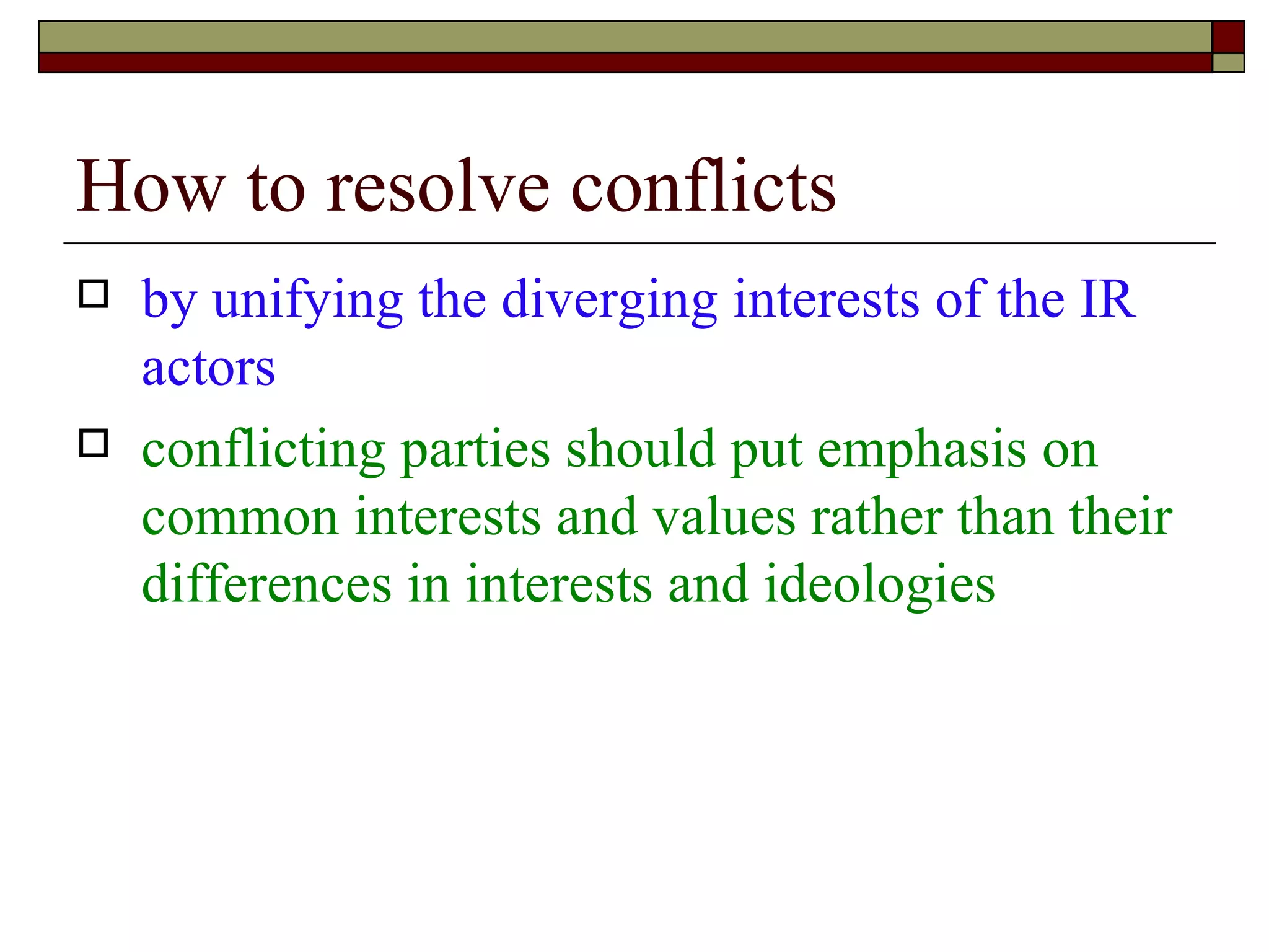 Conflicts & social dialogues | PPT