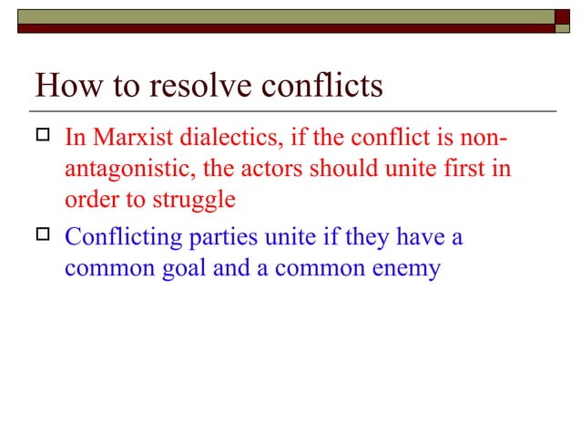 Conflicts & social dialogues | PPT