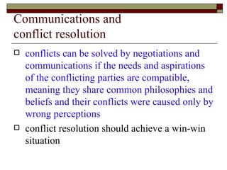 Conflicts & social dialogues | PPT