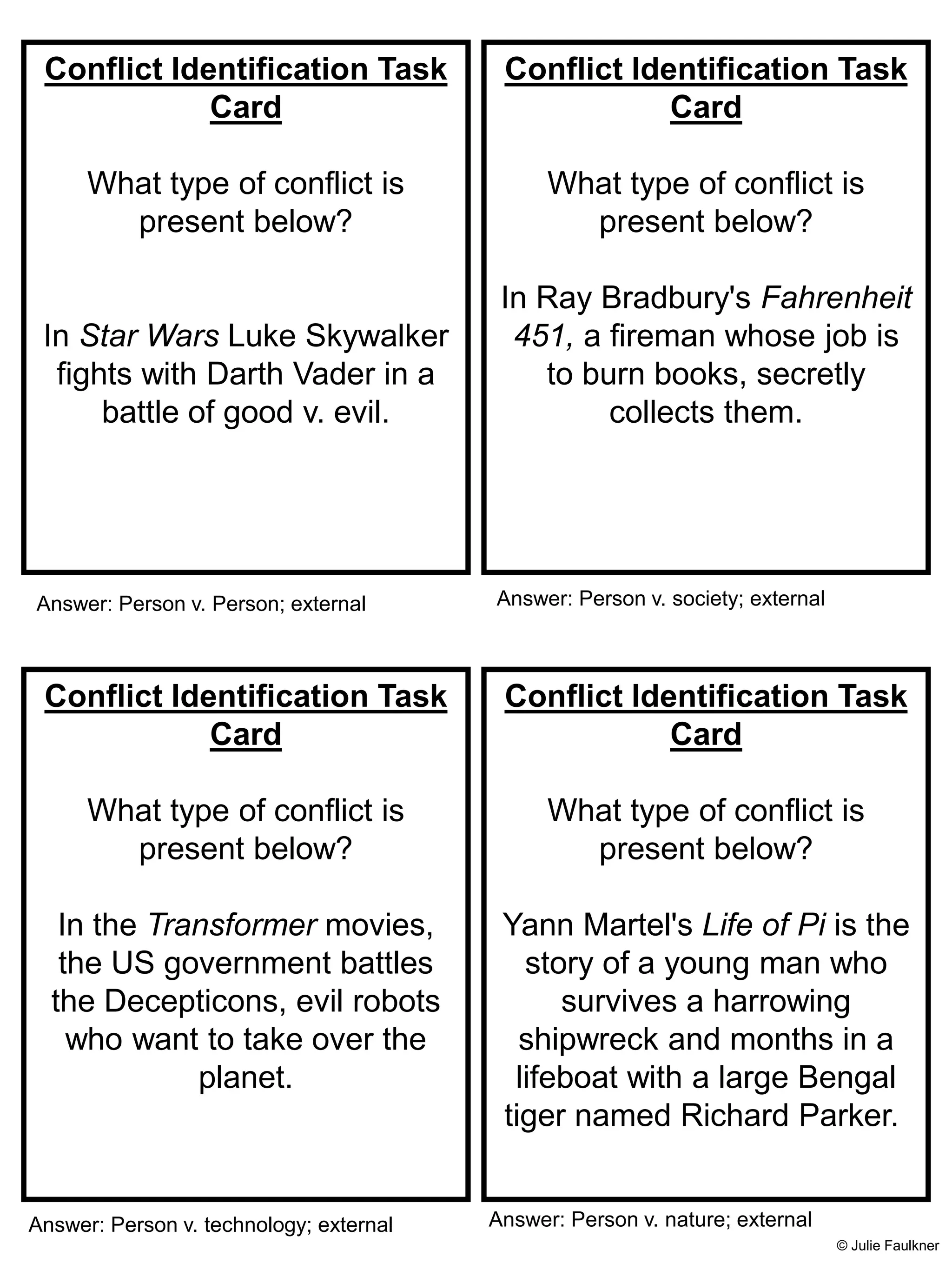 Conflict student handout | PDF