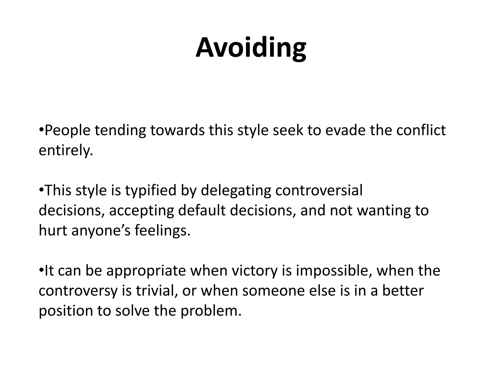 Conflict styles | PPT