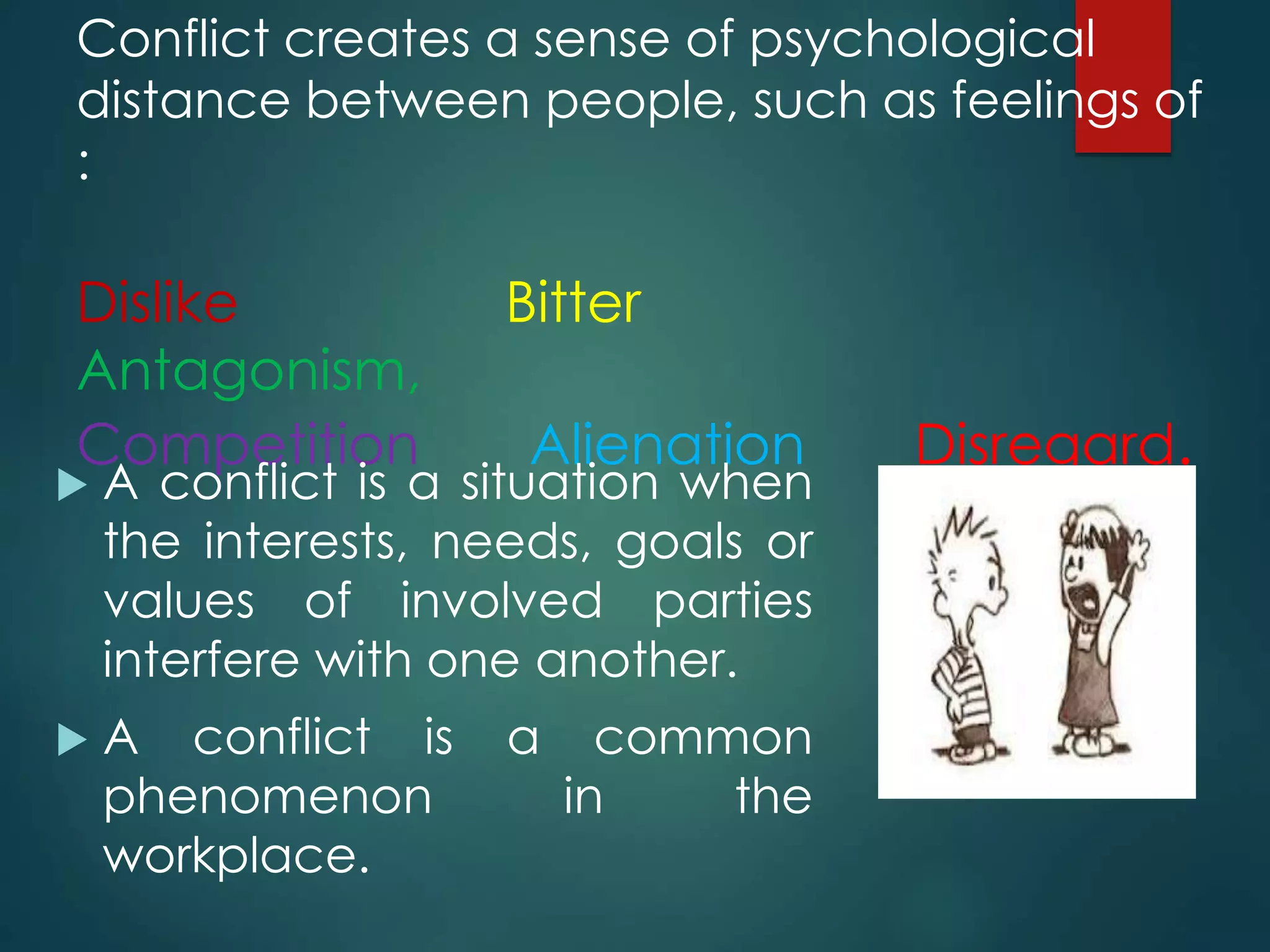 Conflict styles and its consequences | PPTX