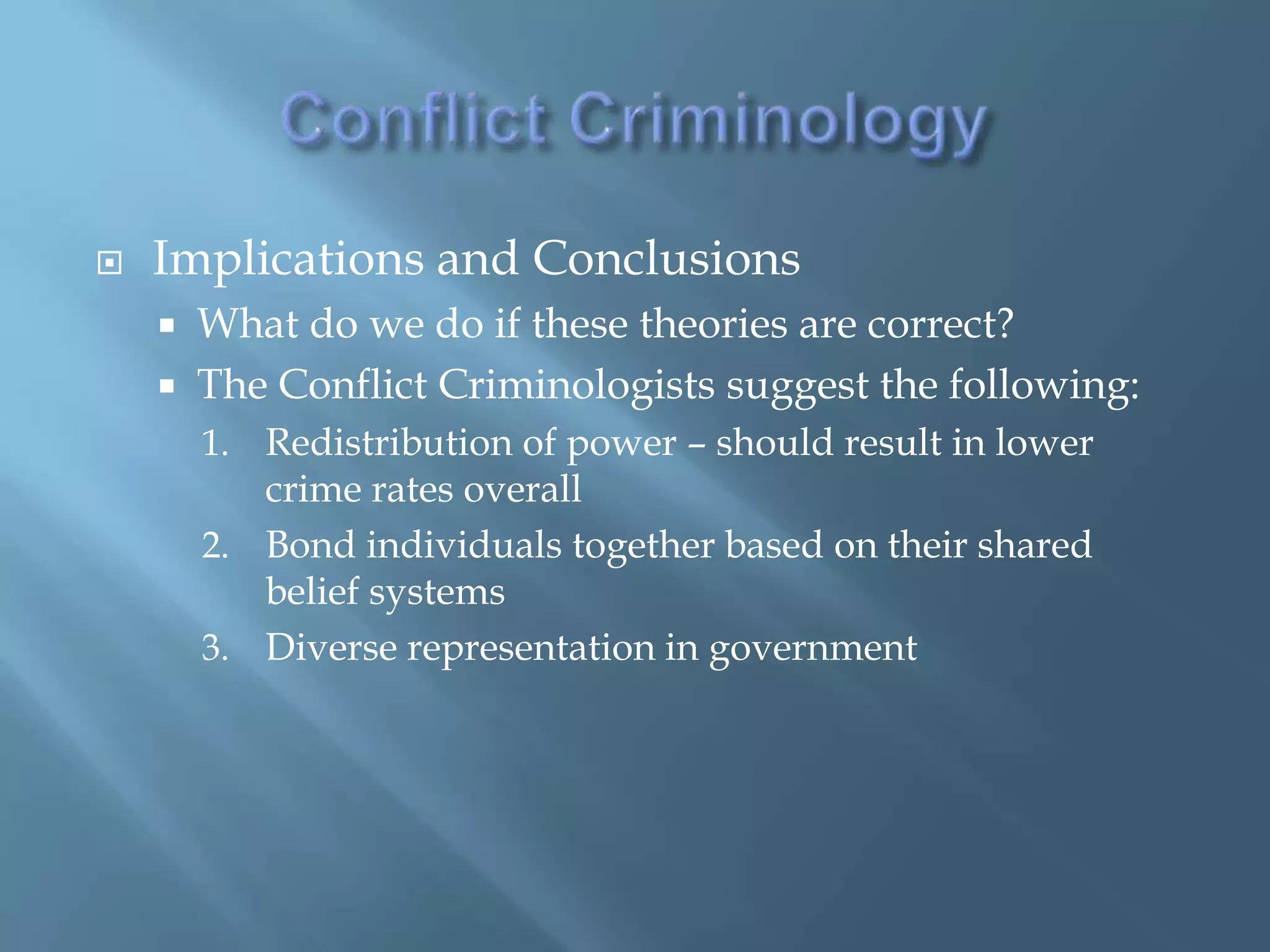 Conflict theories | PPTX
