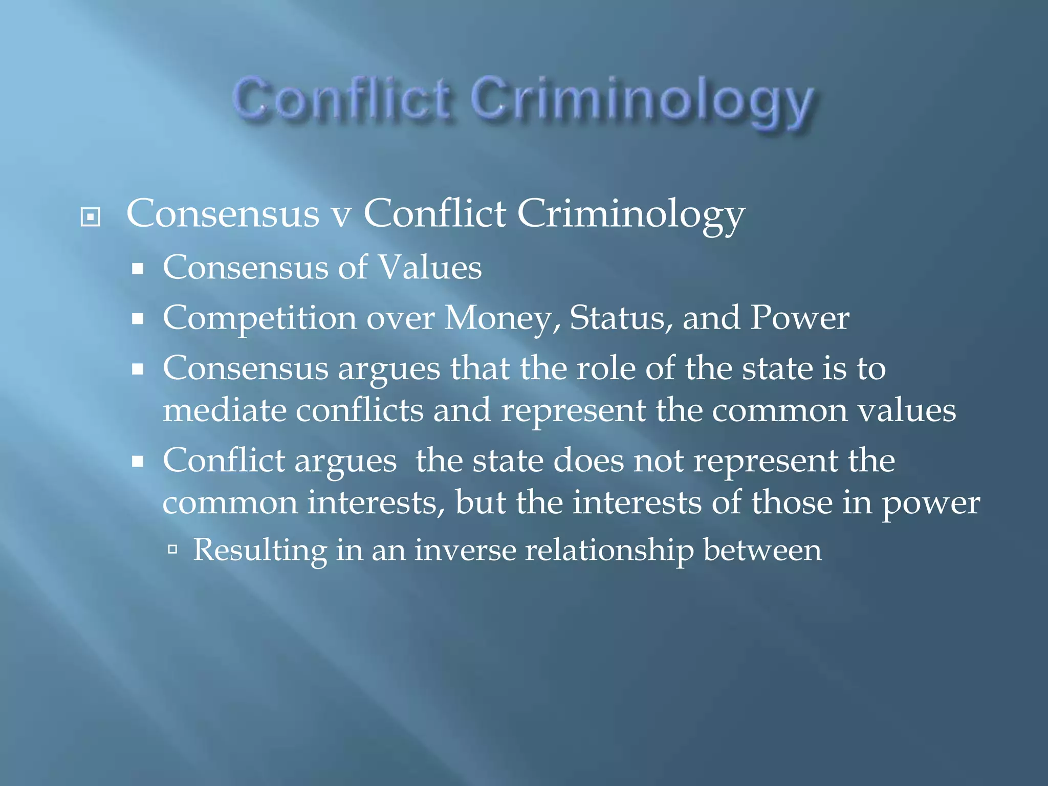 Conflict theories | PPTX