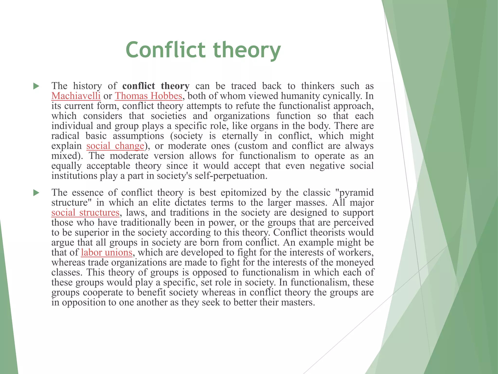 Conflict theory | PPTX