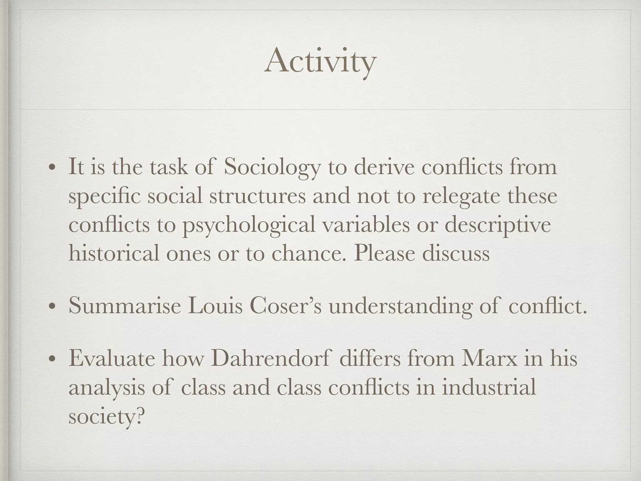 conflict theory | PDF