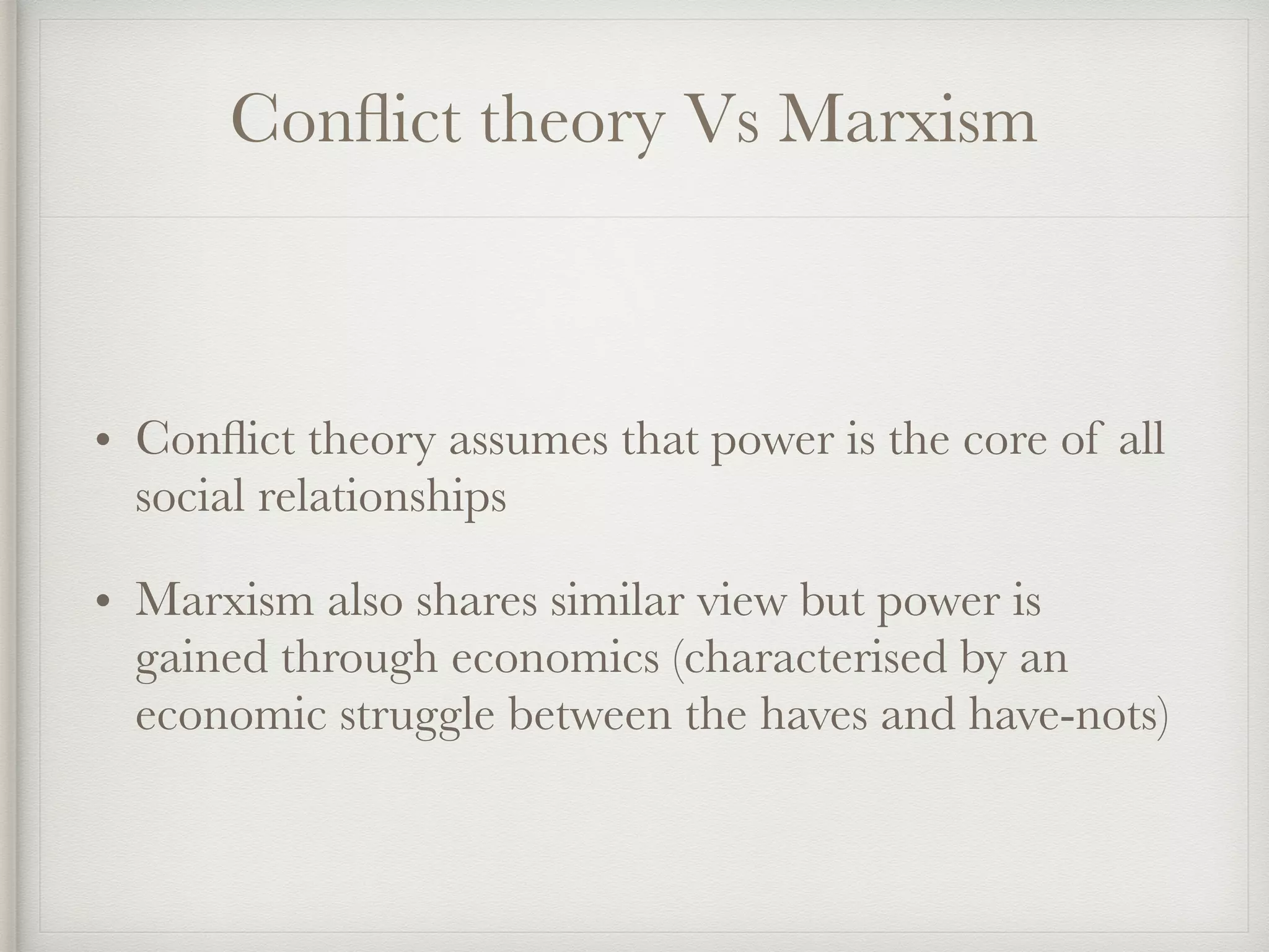 conflict theory | PDF