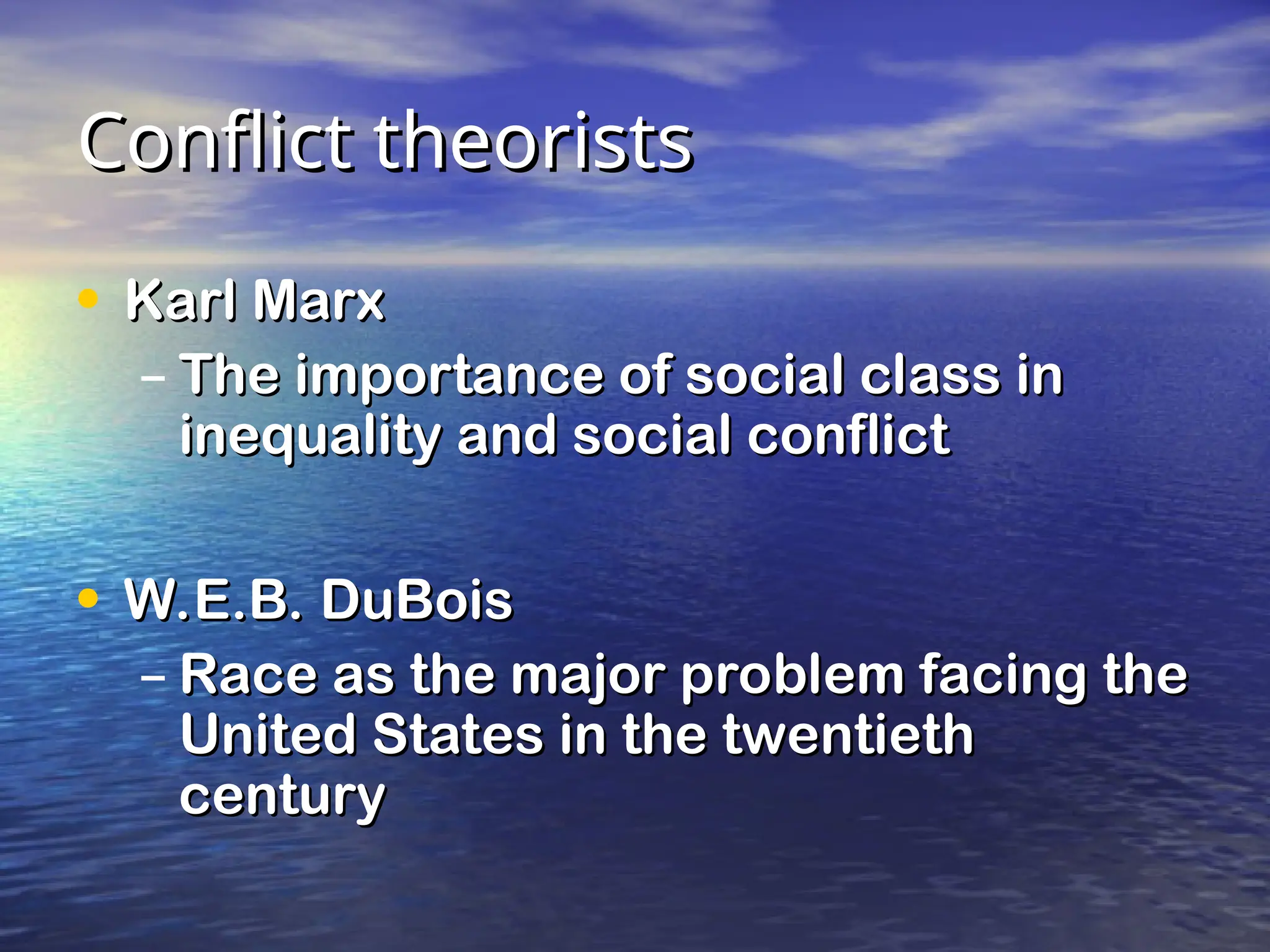 Conflict Theory - understanding inequality.ppt