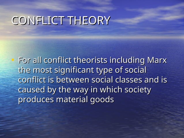 Conflict Theory - understanding inequality.ppt
