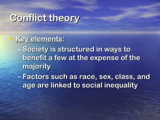 Conflict Theory - understanding inequality.ppt