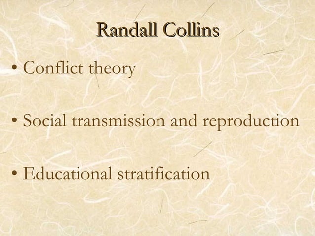 Conflict Theory Collins | PPT