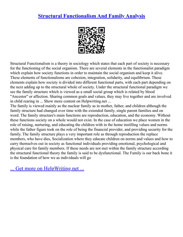 Conflict Theory Vs. Structural Functionalism | PDF