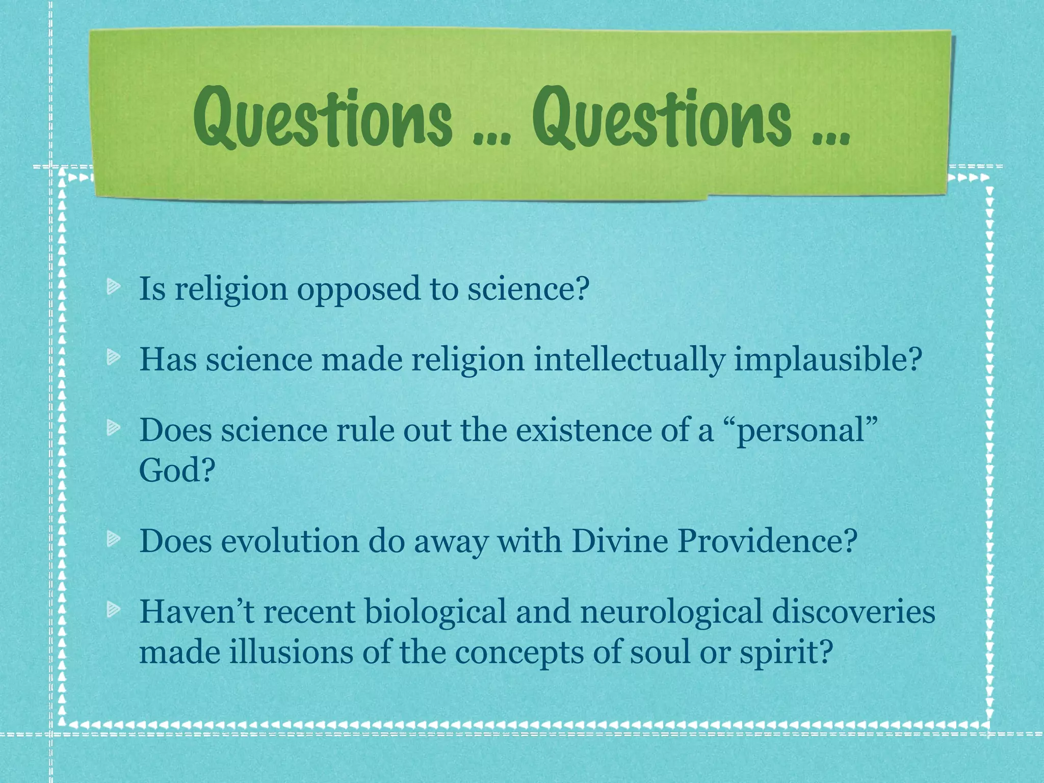 Science & Religion: Conflict or Conversation? | PPT