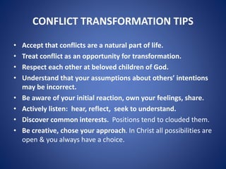 Conflict Transformation: Understanding the Difference Between Healthy ...