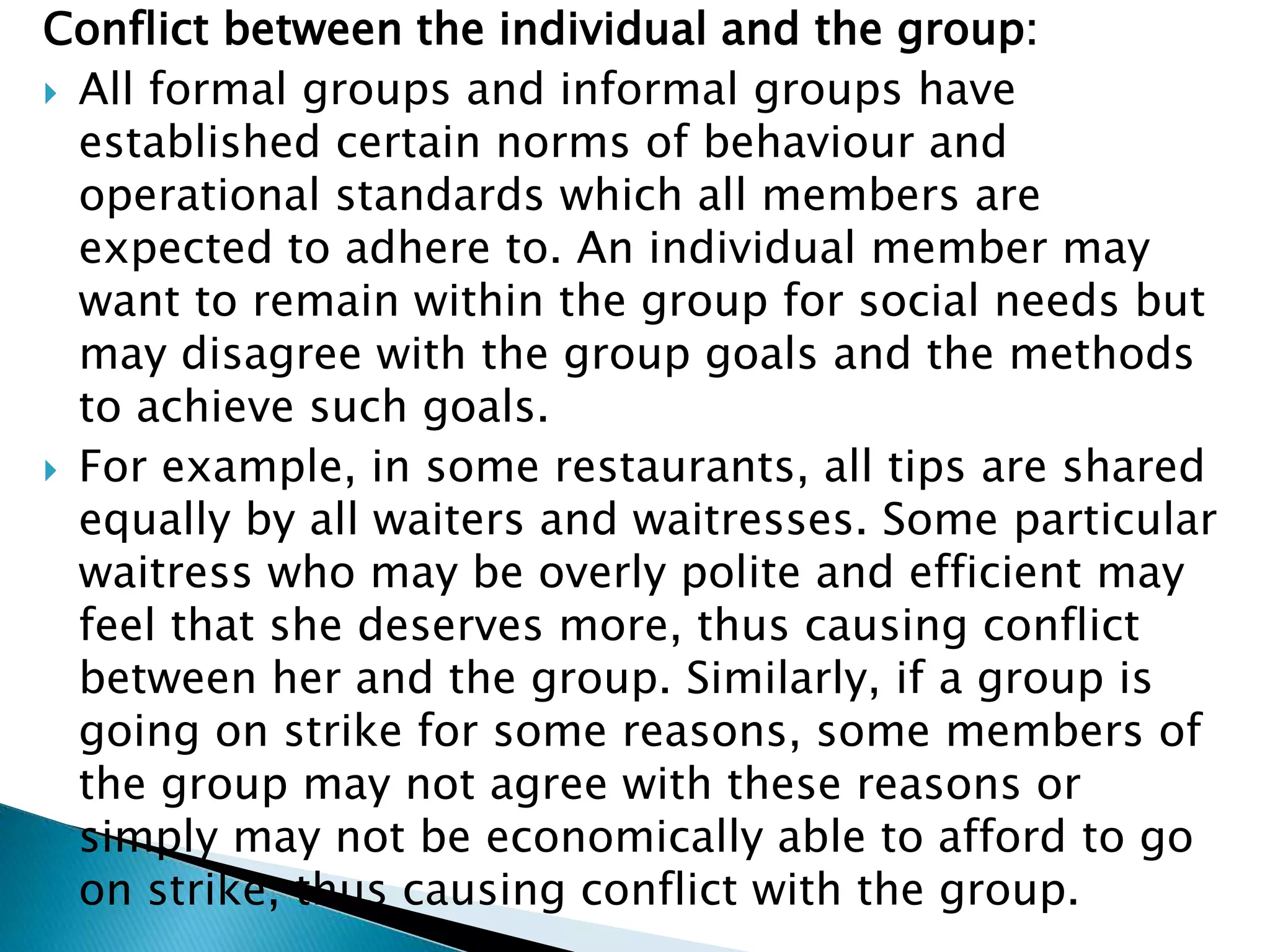 Conflict (types and causes),conflict resolution | PPTX