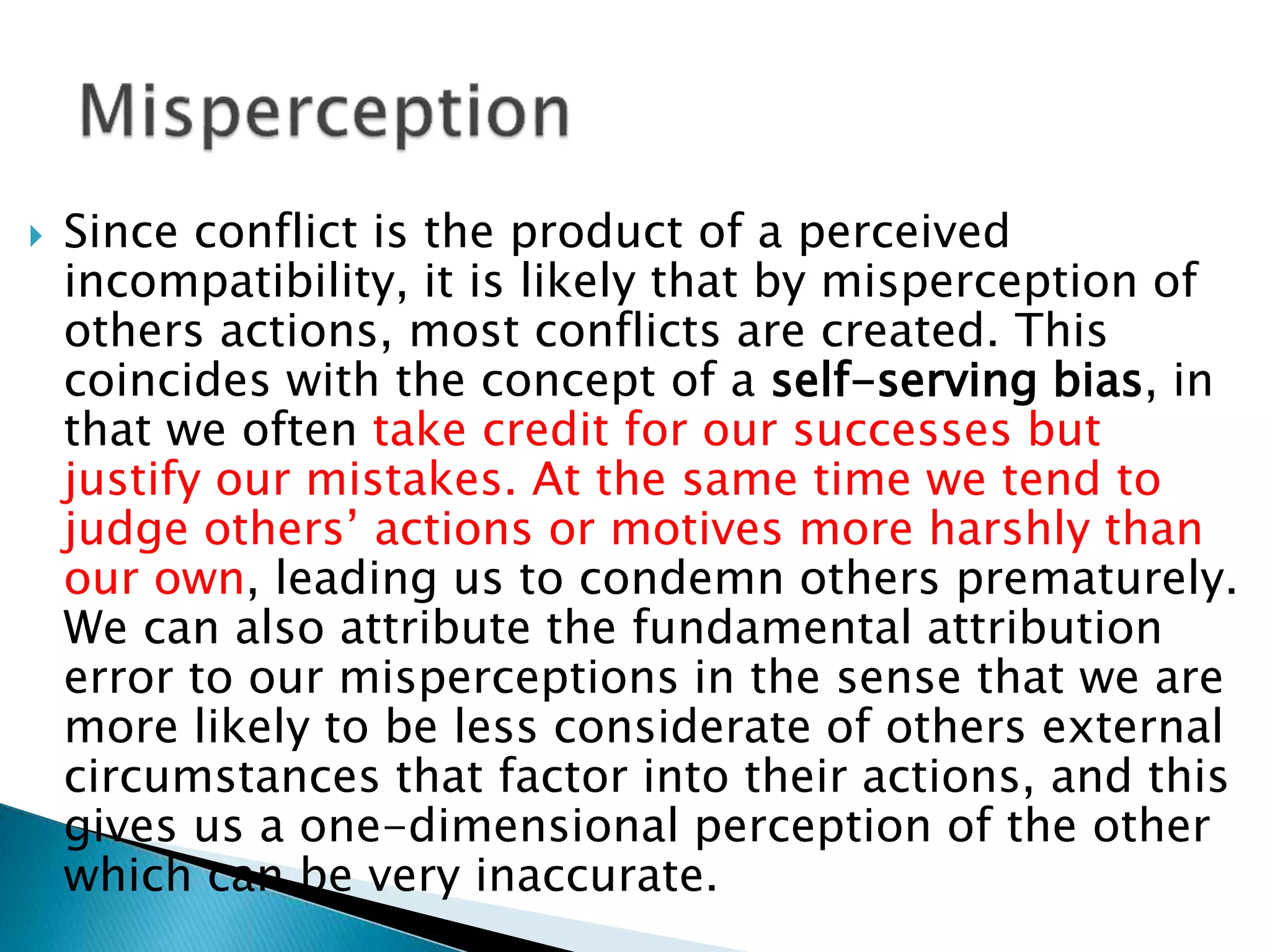 Conflict (types and causes),conflict resolution | PPTX