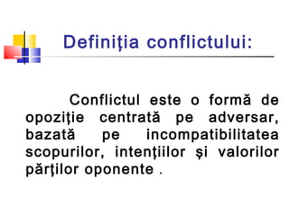 Conflictul | PPT