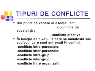 Conflictul | PPT