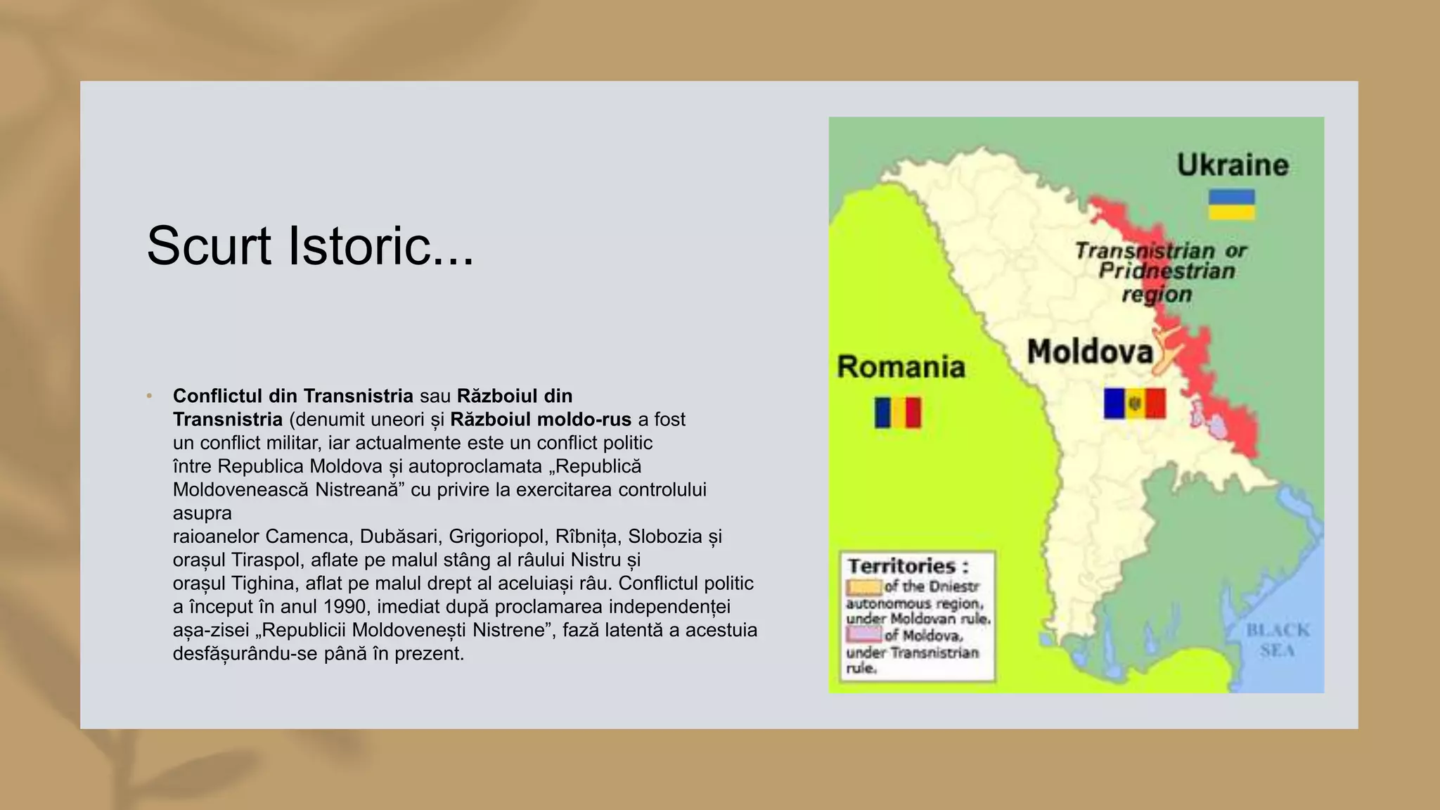Conflictul de pe Nistru. | PPT
