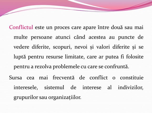 Situatii conflictuale- metode de rezolvare a conflictelor | PPT