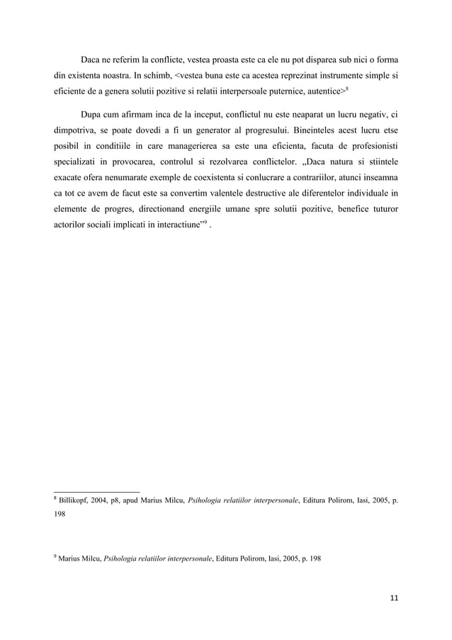 Conflictul interpersonal | DOC