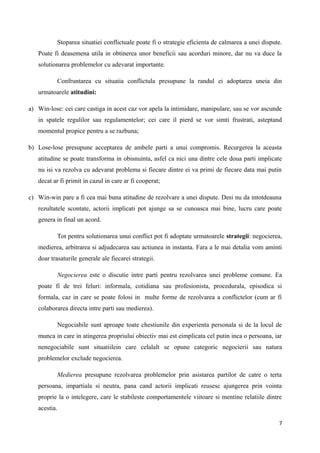 Conflictul interpersonal | DOC