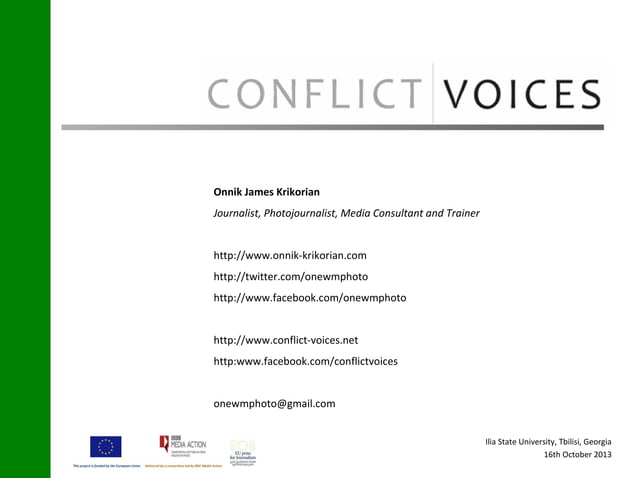 Media and Conflict Resolution | PPT