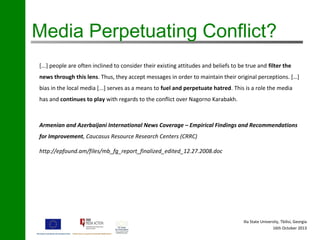 Media and Conflict Resolution | PPT