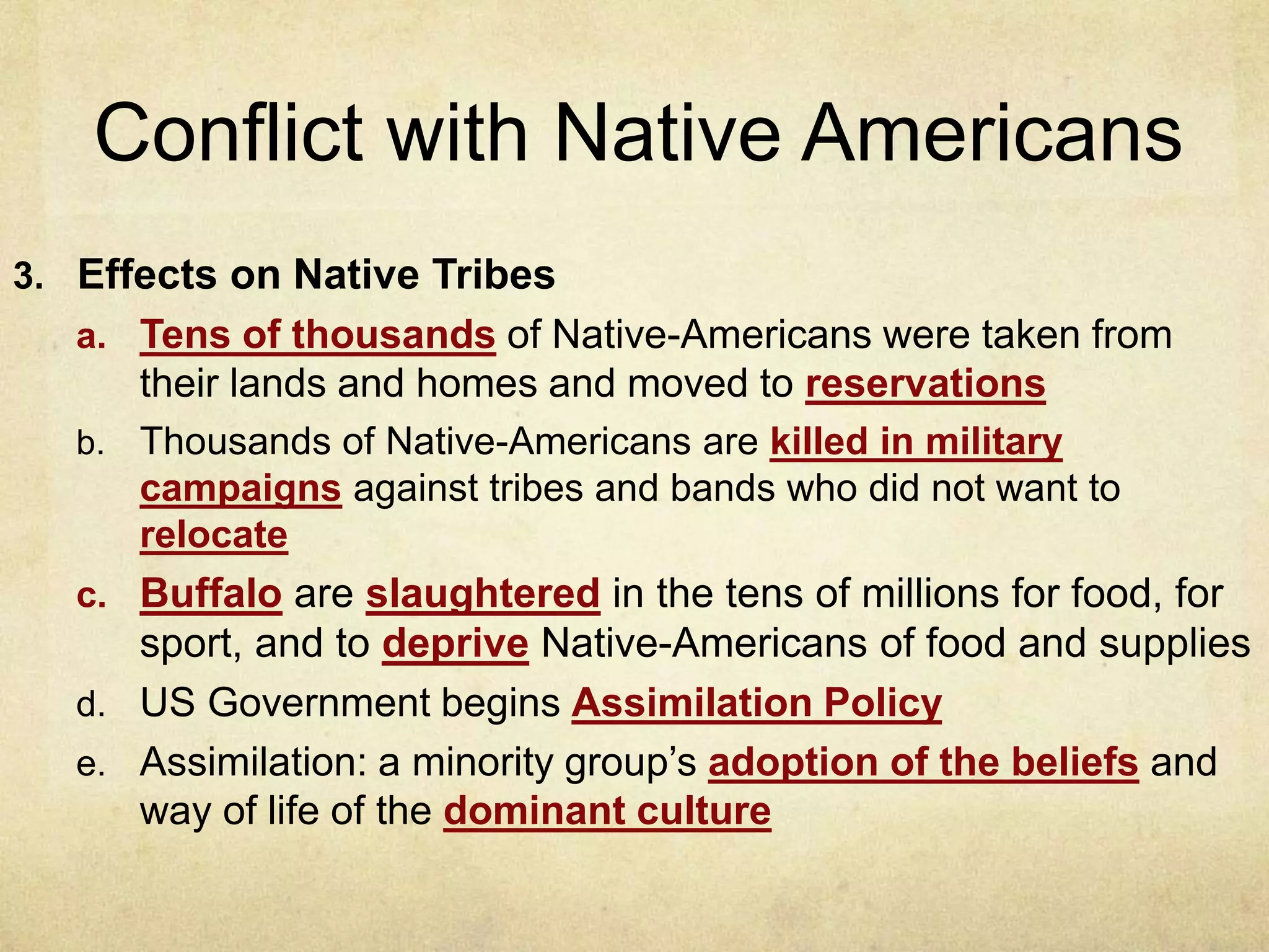 Conflict with Native Americans | PPTX