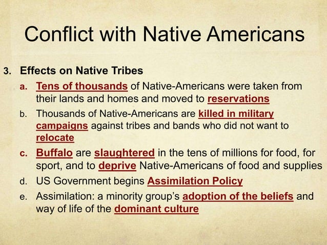 Conflict with Native Americans | PPT