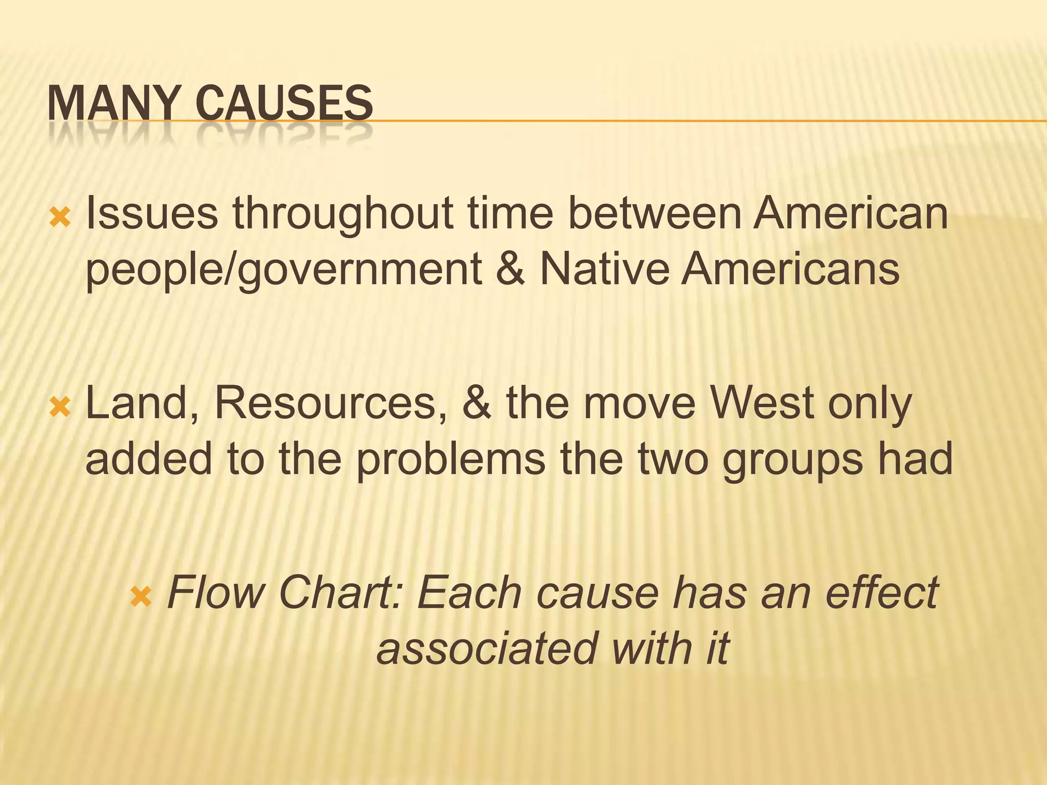Conflict with native americans(8) | PPT