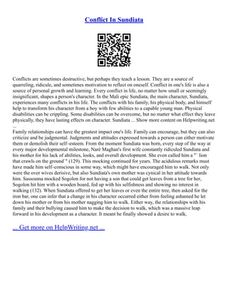 Conflict Worksheet | PDF