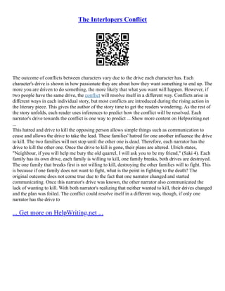 Conflict Worksheet | PDF