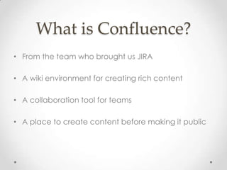 Confluence Presentation | PPTX