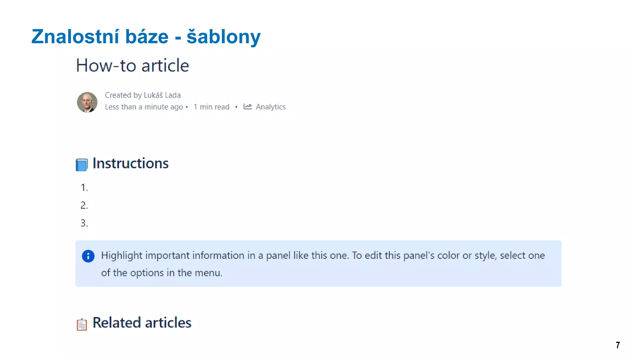 Confluence cloud knowledge base | PPTX