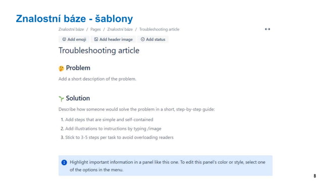 Confluence cloud knowledge base | PPT
