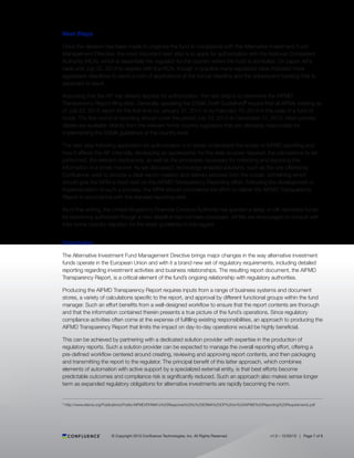 Confluence whitepaper-aifmd-transparency-reporting | PDF