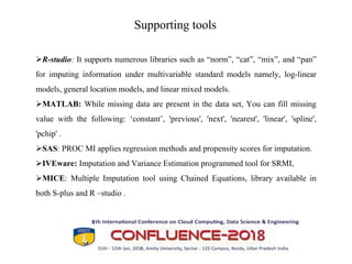 A survey on missing information strategies and imputation methods in healthcare | PPTX
