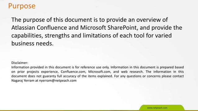 Confluence vs sharepoint compared | PPT