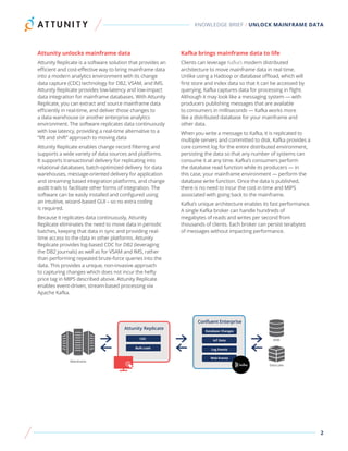 Confluent & Attunity: Mainframe Data Modern Analytics | PDF