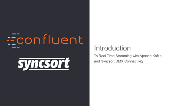 Confluent and Syncsort Webinar August 2016 | PPT