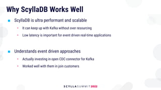 Scylla Summit 2022: An Odyssey to ScyllaDB and Apache Kafka | PPT