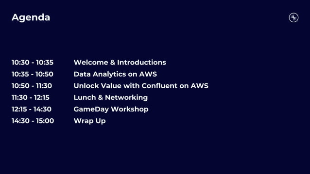 Confluent:AWS - GameDay.pptx | Cloud Computing | Internet