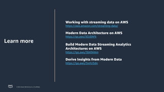 Building Modern Streaming Analytics with Confluent on AWS | PPT