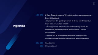 Il Data Streaming per un’AI real-time di nuova generazione | PPT
