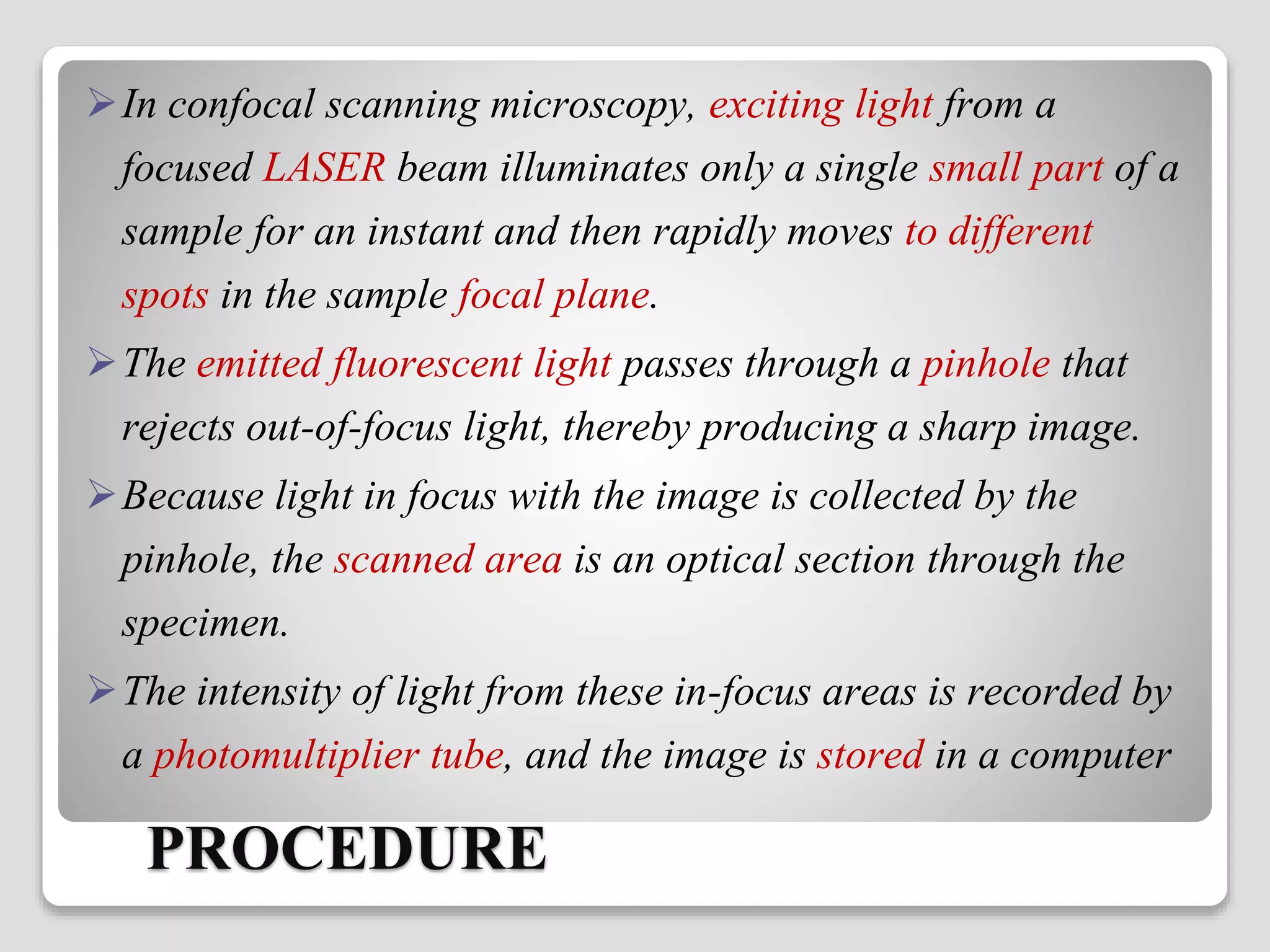 Confocal laser scanning microscopy (clsm) | PPTX