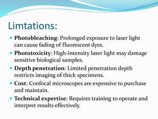 Confocal microscope ppt and their working mechanism | PPTX